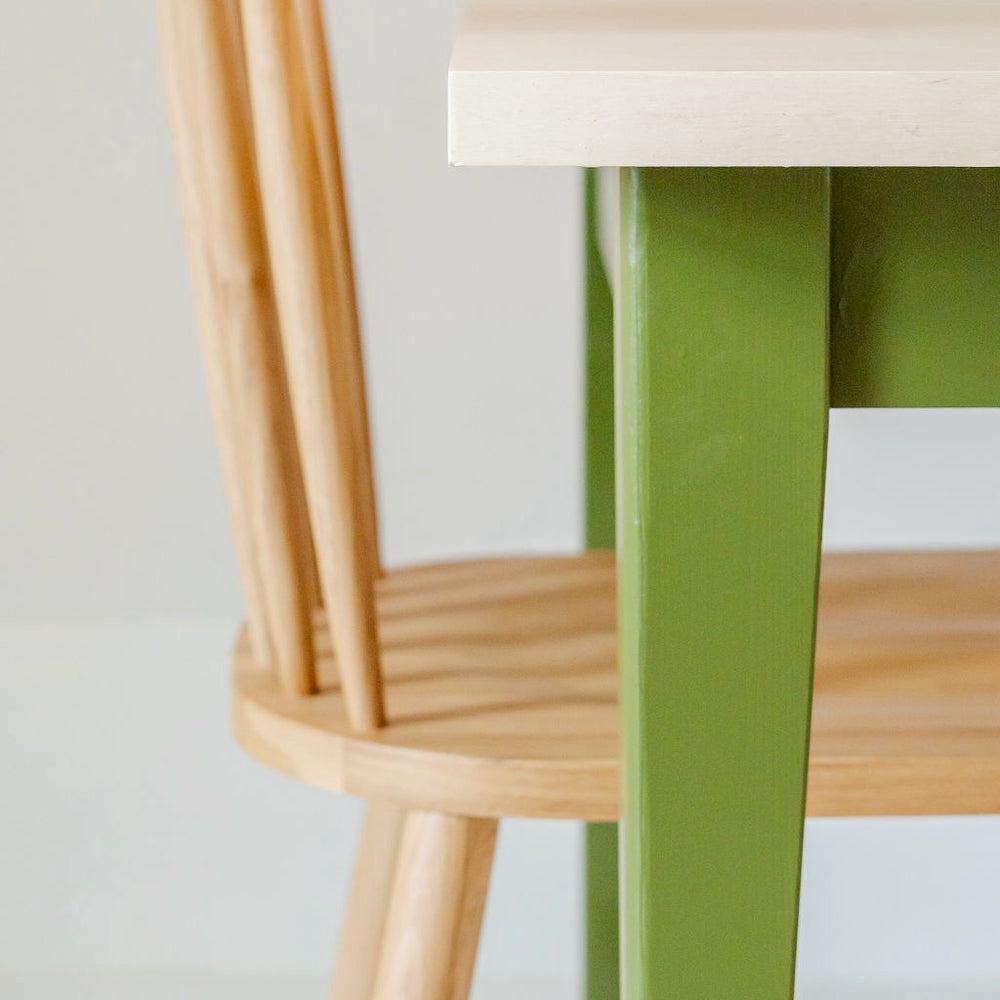 Bespoke Scandi Tapered-Leg Dining Table — The Edgeform | Design In The Sand